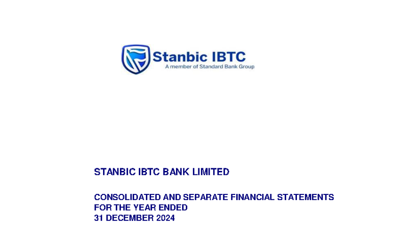 2024 Audited financial statement for Stanbic IBTC Bank - CONSOLIDATED ...