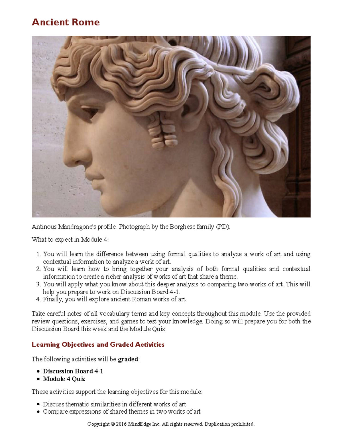 Comparative Analysis of Roman Arts: Insights from Module 4 - Studocu