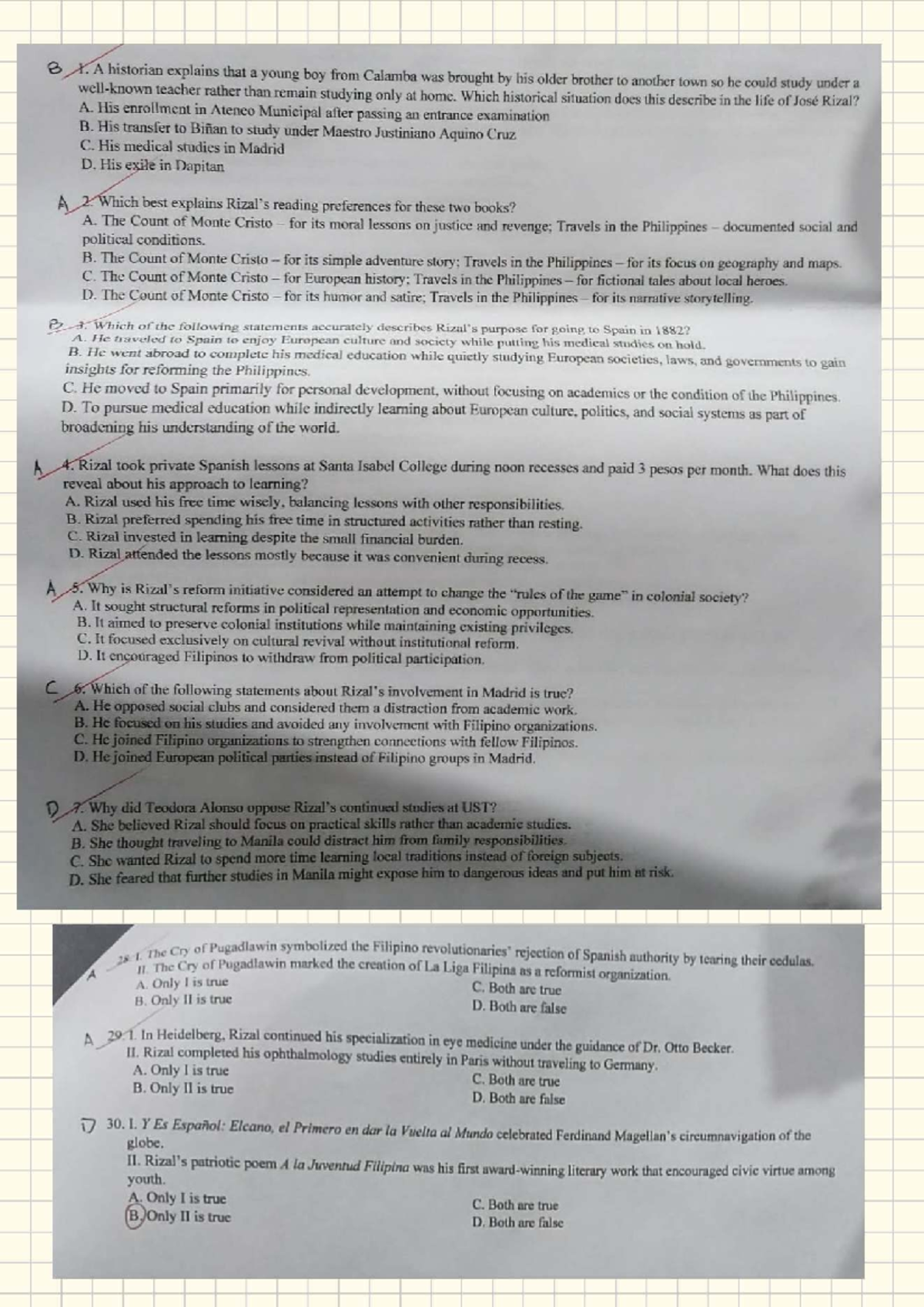 Rizal GEd 103: Final Midterm Exam Reviewer on Life and Works - Studocu