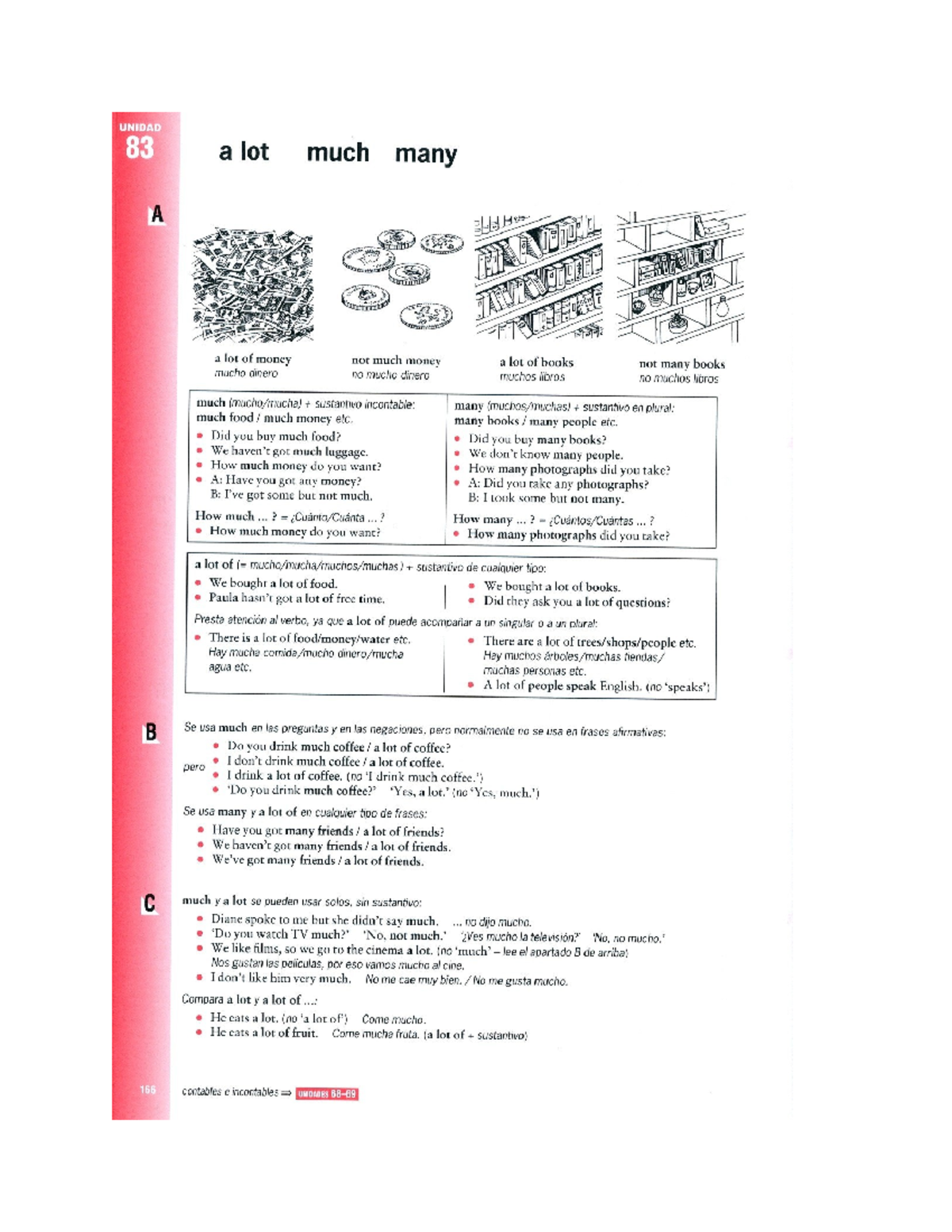 UNIDAD 83: A Lot of, Much, Many - Exercises and Examples - Studocu