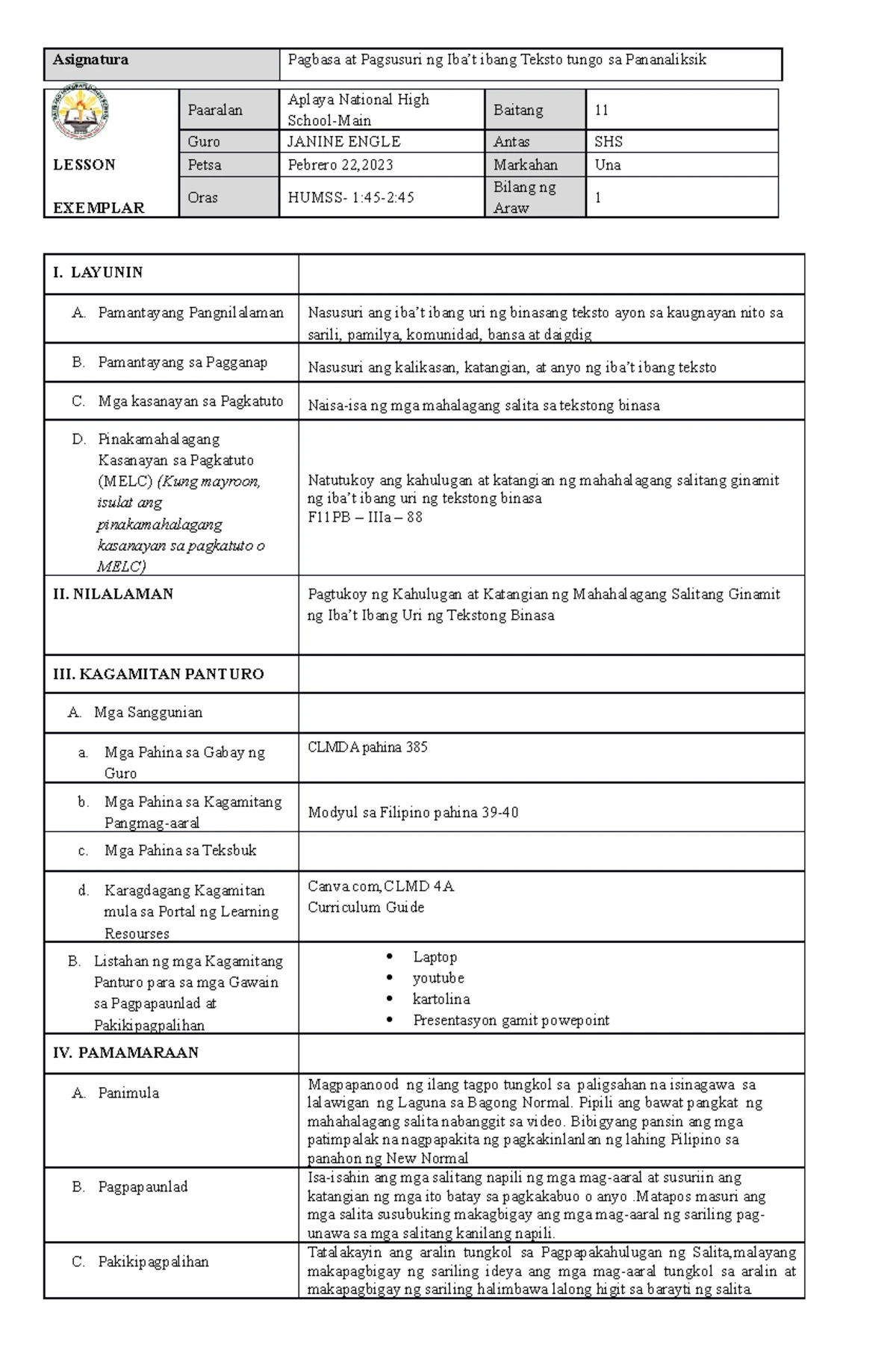 Filipino (ANTONYM) Pairs: Magkasalungat na Salita Guide - Studocu
