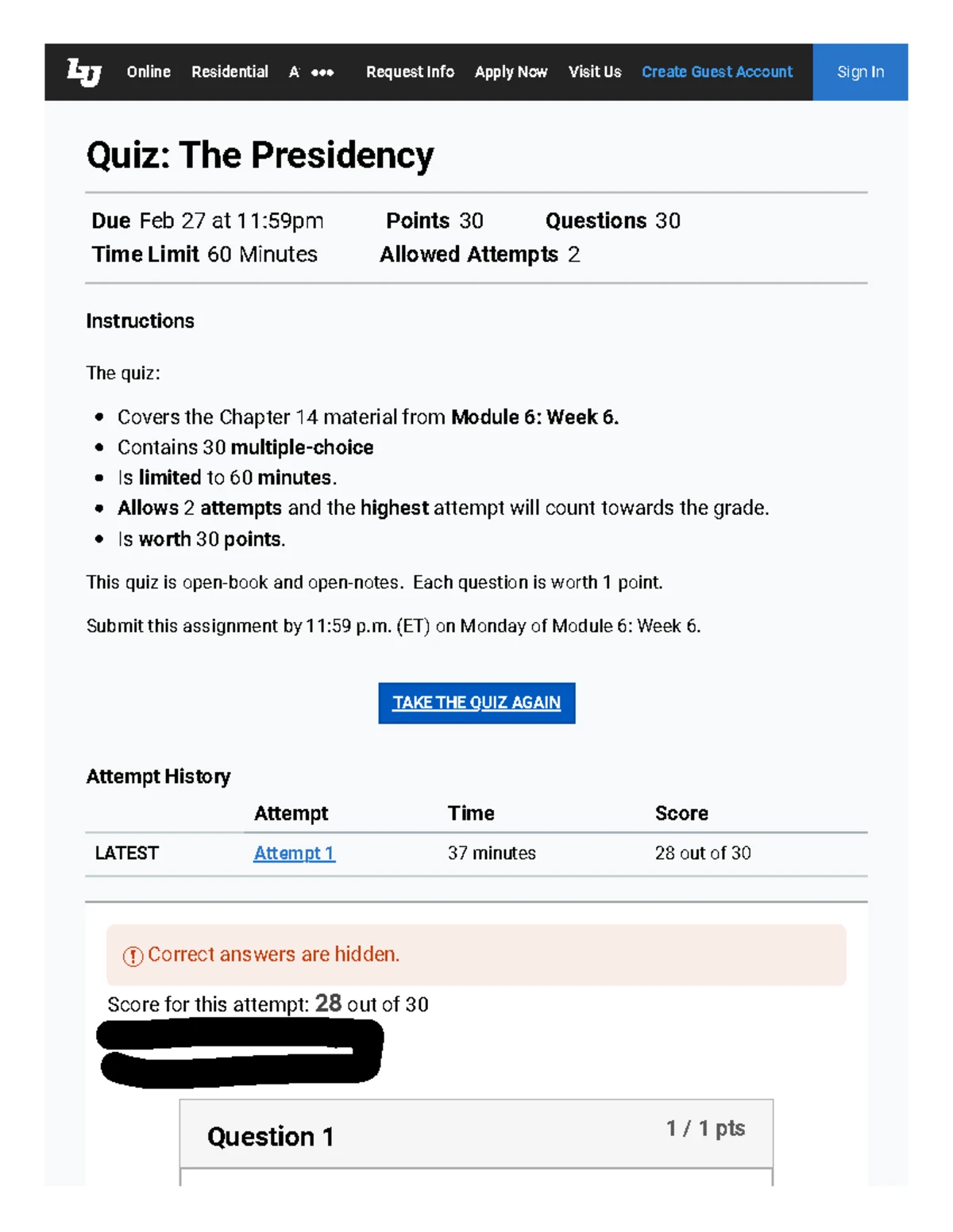Quiz retake of The Judiciary - Quiz: The Judiciary Instructions The ...