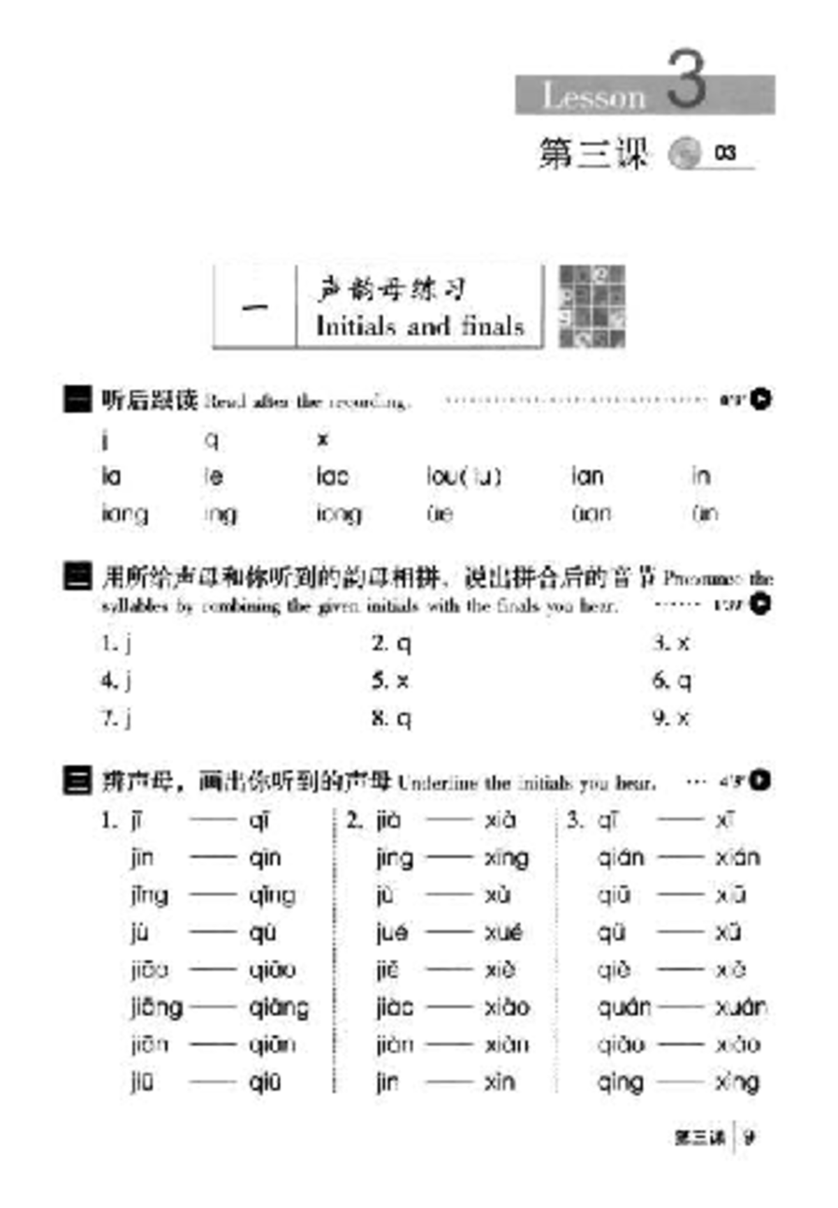 Lesson 3 IIIK 03 - Initials and Finals Pronunciation Guide - Studocu