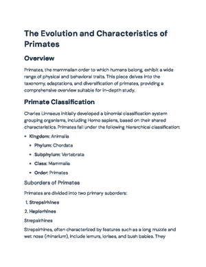 Human Evolution and Primate Behavior: Social Structures & Strategies ...