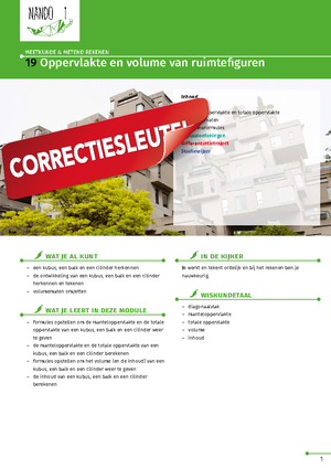 Correctiesleutel module 12 - Nando 1 Inhoud Instap 1 De verzameling van ...