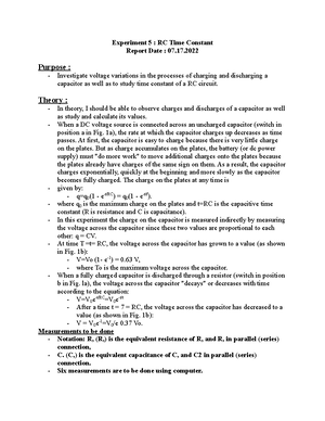 PHY2049L Exp 2 Data and Instructions - Instructions for Exp 2 data record, data analysis and lab ...