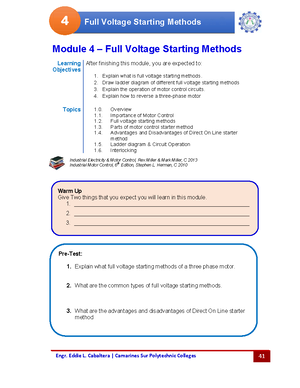 Module 1 - Basic Motor Control (Intro) - Motor Operation & Control ...