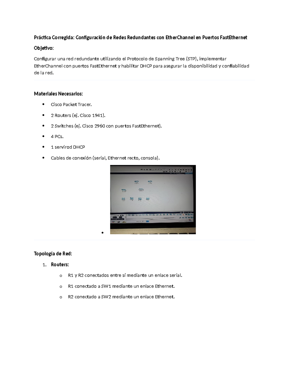 Ejercicio 4 caso practico - Práctica Corregida: Configuración de Redes ...