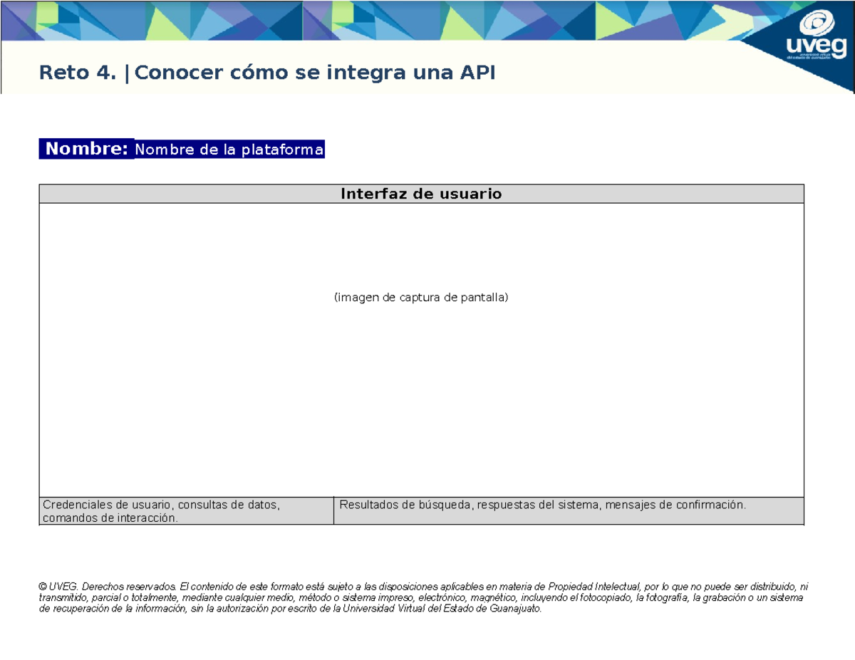 API CI U3 R4: Integración y Funcionamiento en Proyectos - Studocu