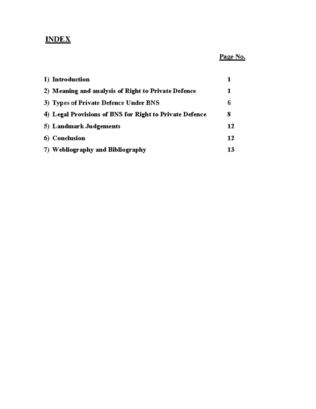 BNS - Right to Private Defence: Analysis and Legal Provisions - Studocu