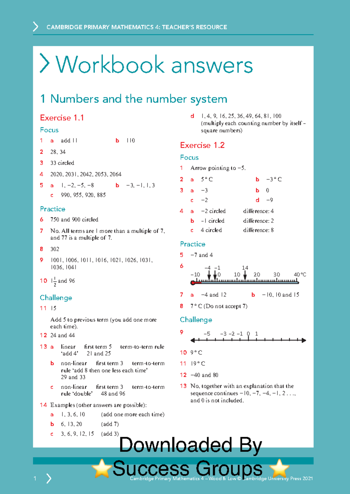 Prim Maths 4: 2nd Ed. Workbook Answers & Solutions - Studocu