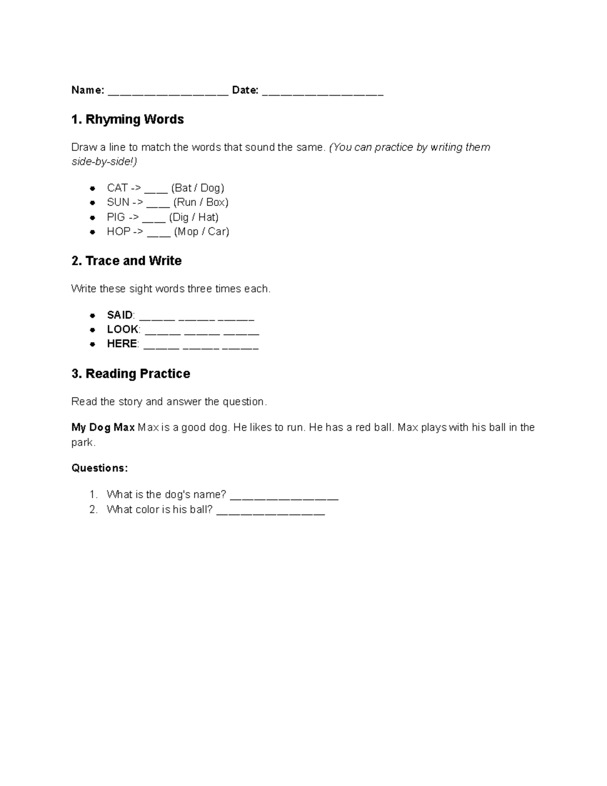 Reading and Phonics - This file introduces foundational science ...