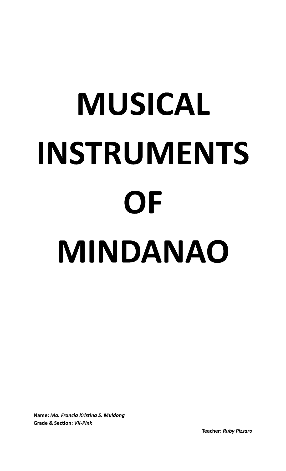 Musical Instruments of Mindanao: Cultural Significance and Diversity ...