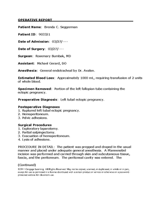 Assignment 9 - Medical Transcription - Report 13, Internal Medicine ...