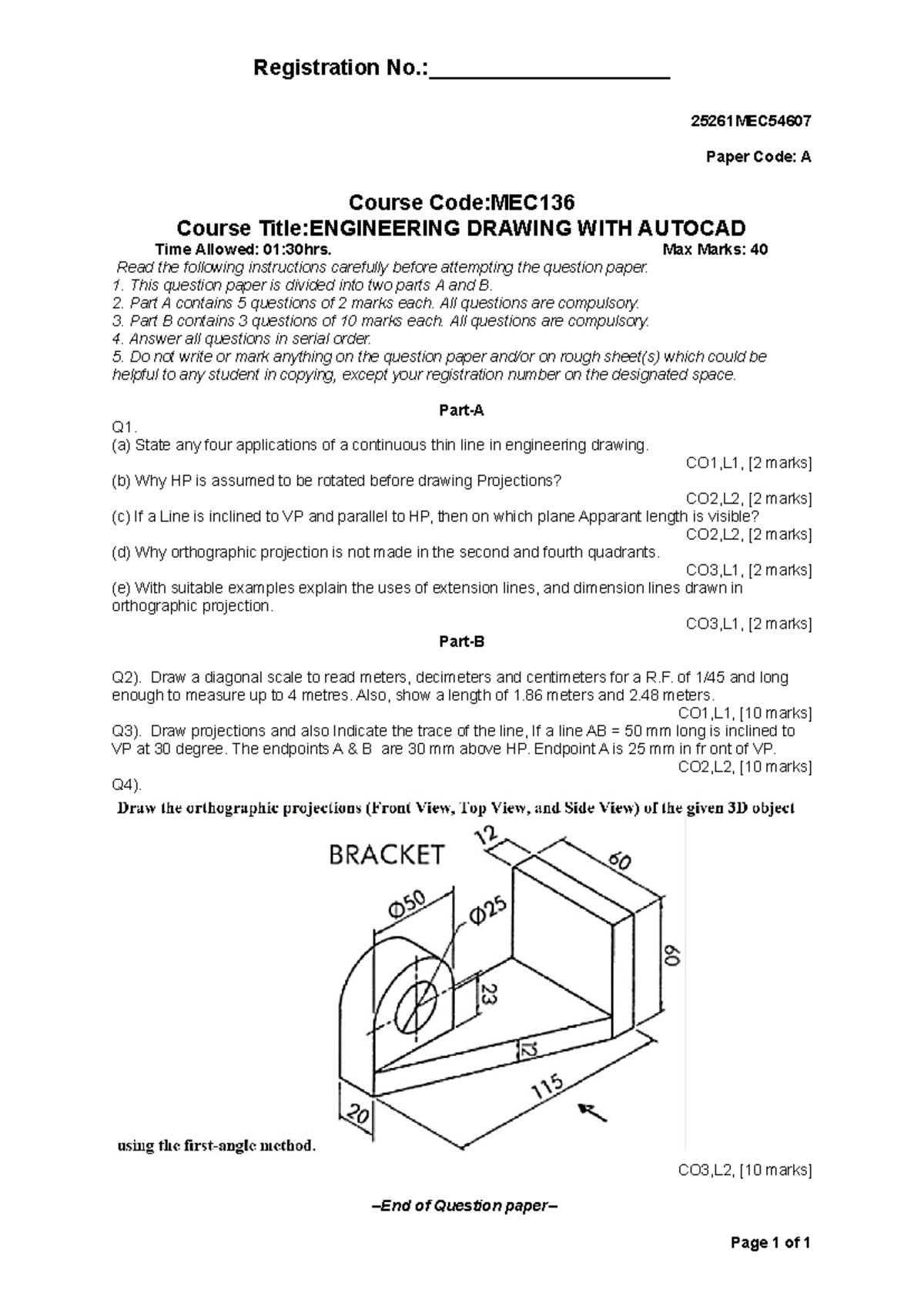 MEC136 Engineering Drawing with AutoCAD - Registration Paper ...