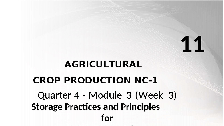 Agricrop 11 Q4 Module 3 - PRACTICAL REFERENCES - 11 AGRICULTURAL CROP ...