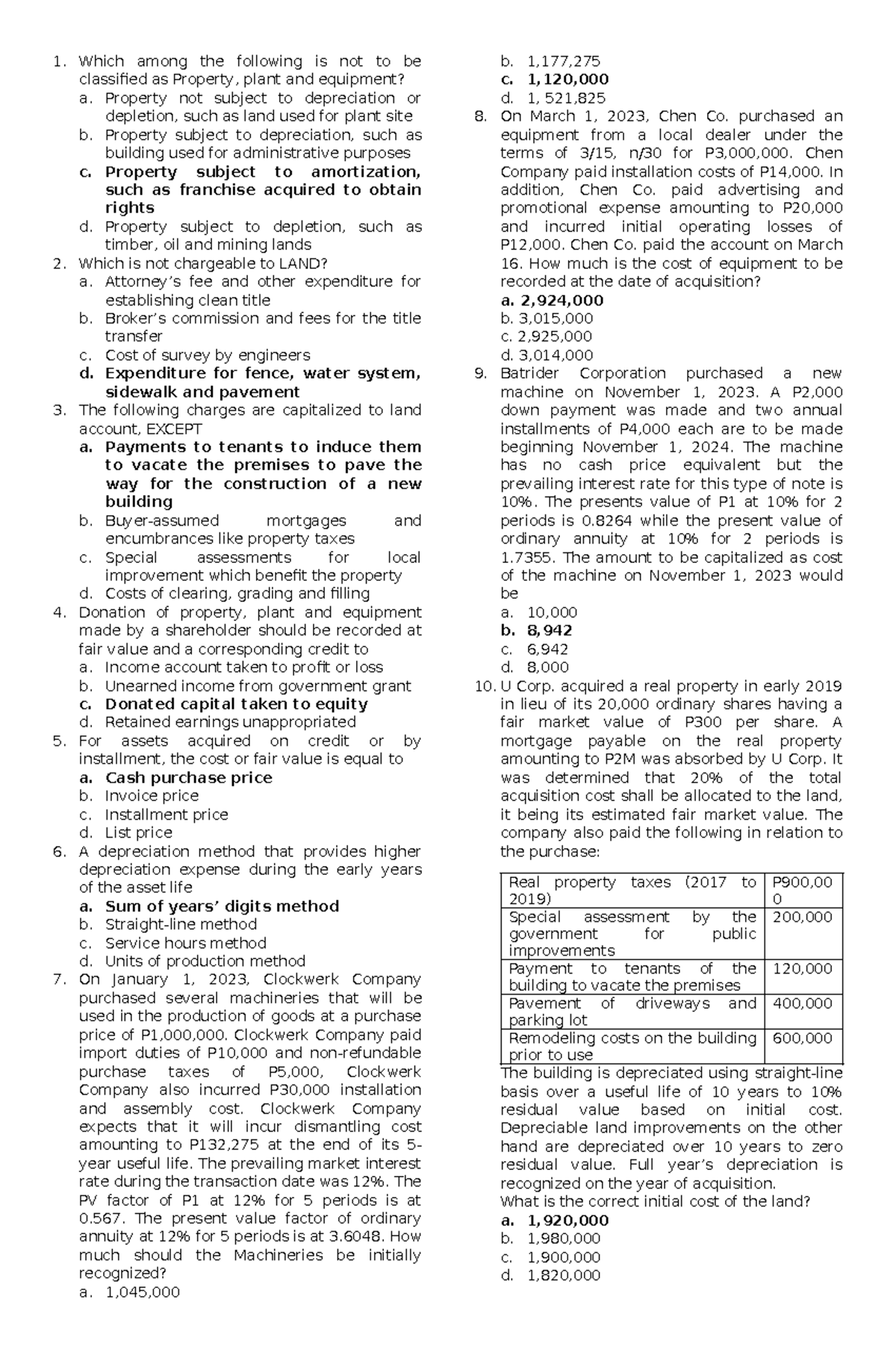 MOCK CFE ACC 107 Exam Solutions and Practice Questions - Studocu