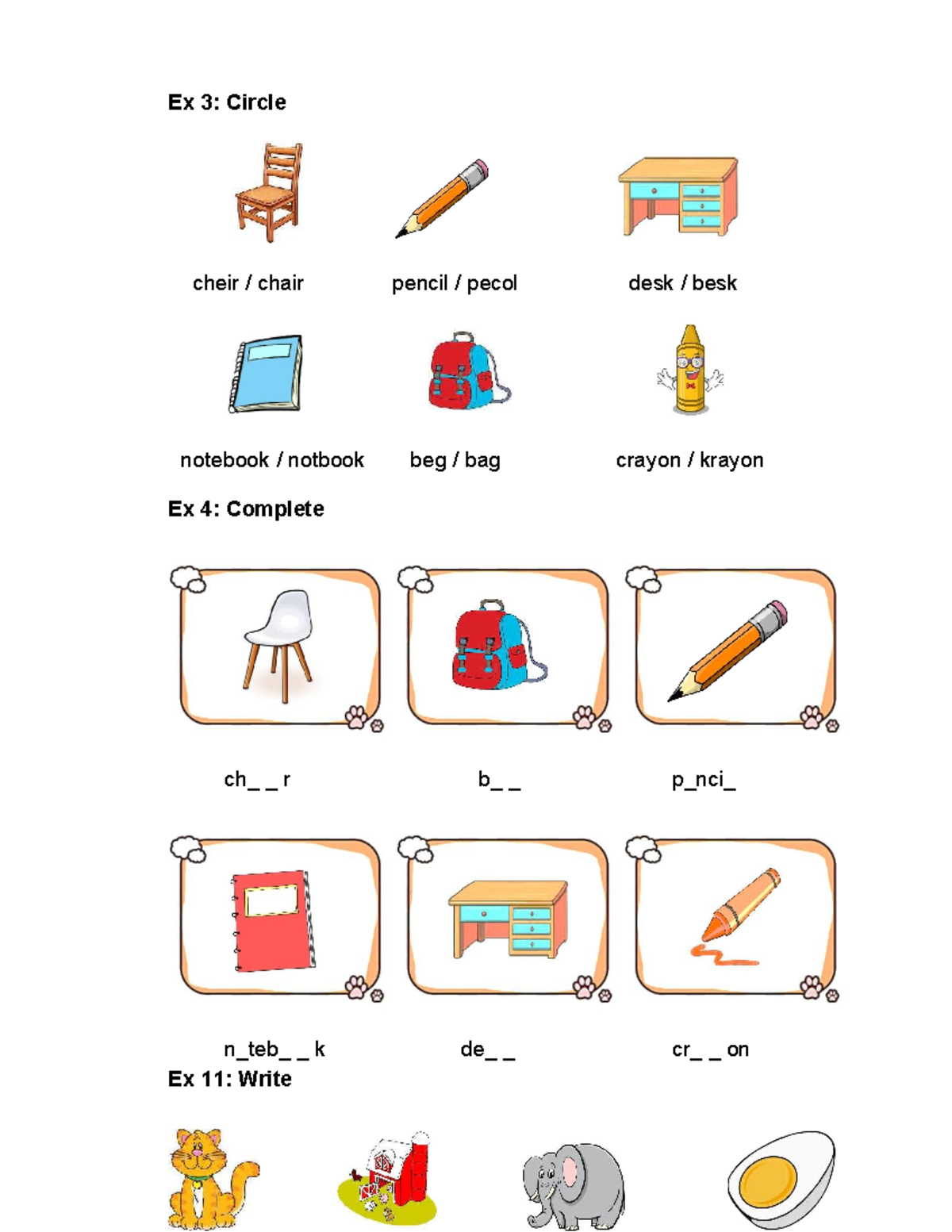 Ex 3: Circle and Complete Activity Notes - Studocu