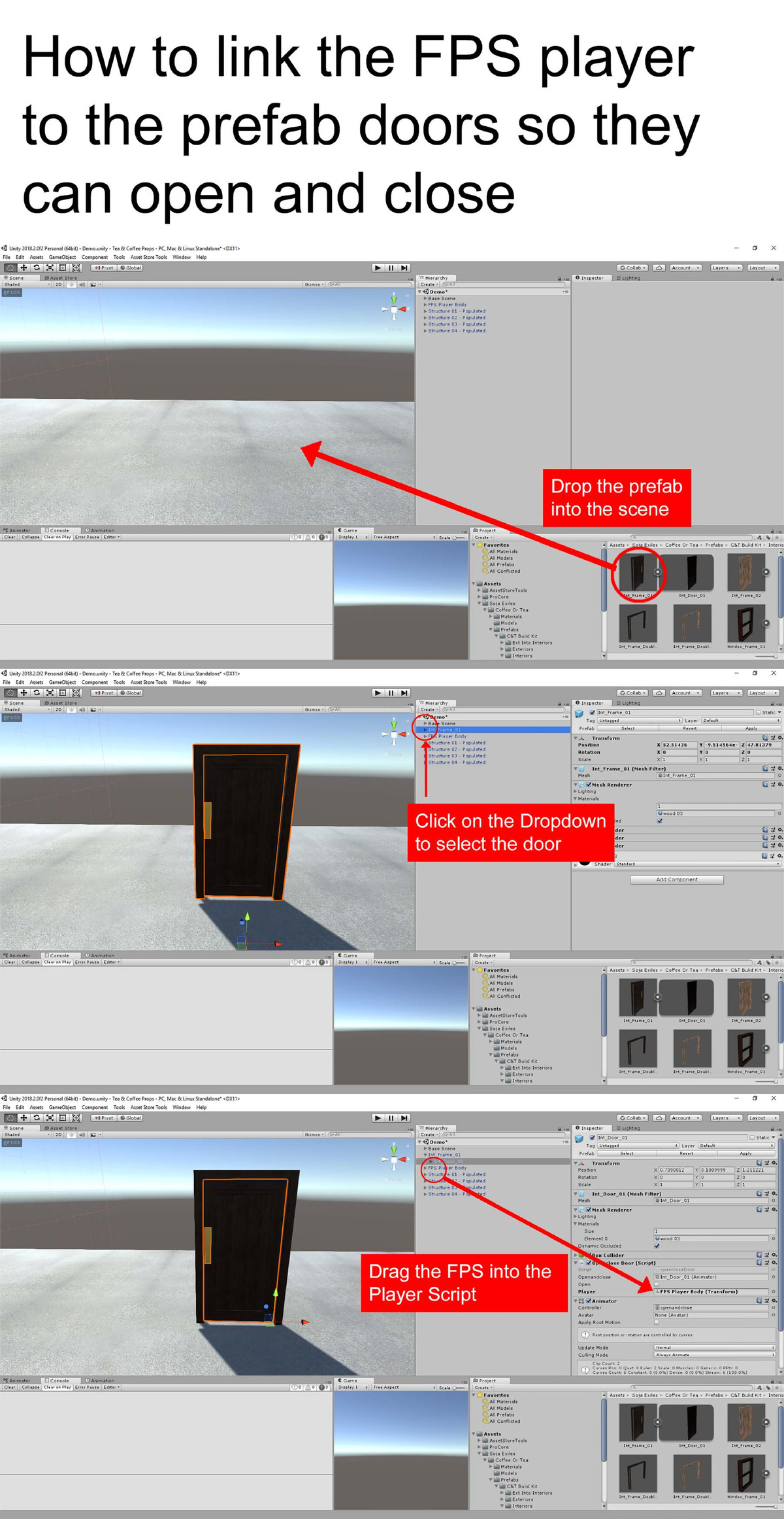 Prefab Doors Integration Guide for FPS Player in Unity - Studeersnel