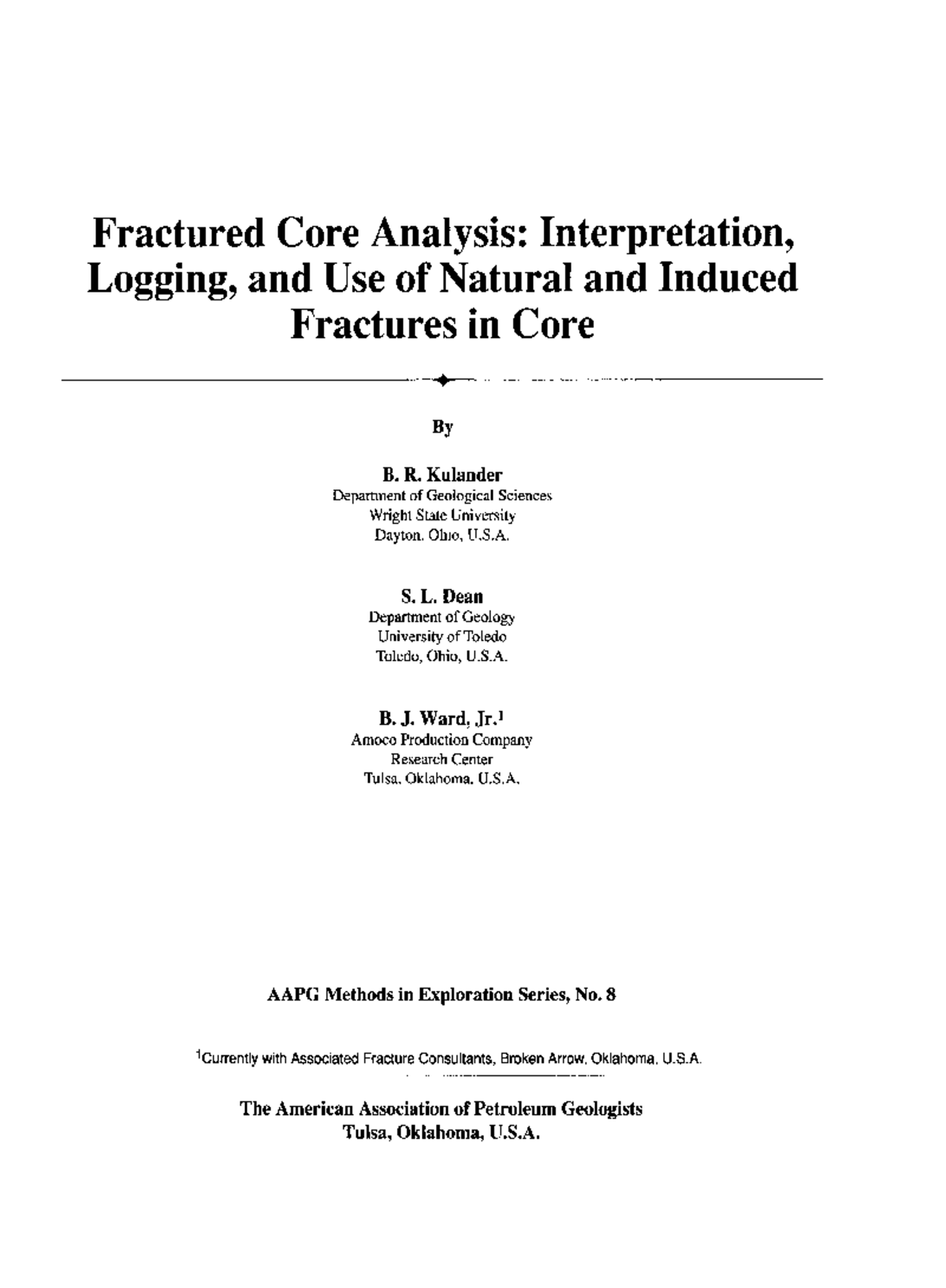 Fractured Core Analysis (GEO 301): Natural vs. Induced Fractures - Studocu