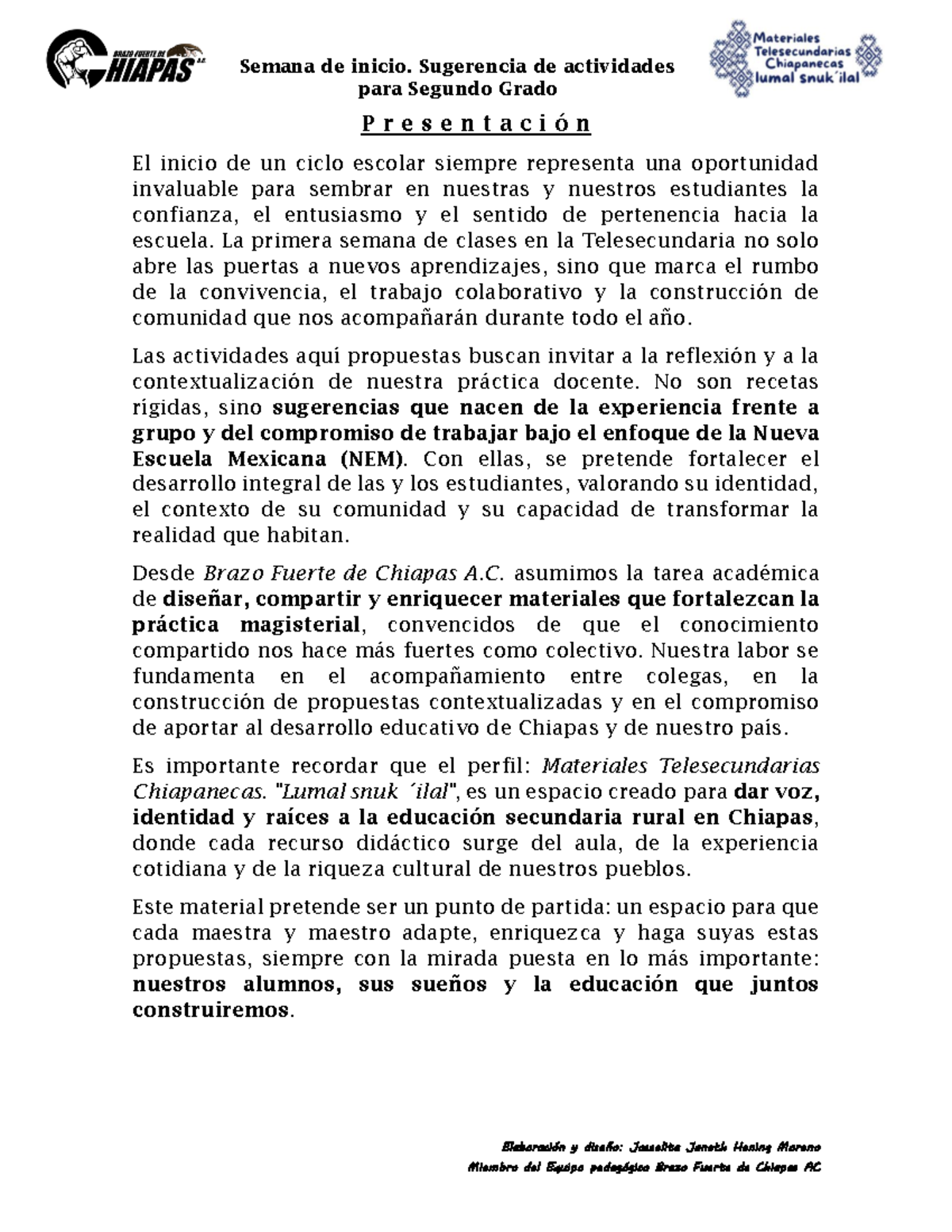 Actividades de Inicio para Segundo Grado - Telesecundaria - Studocu