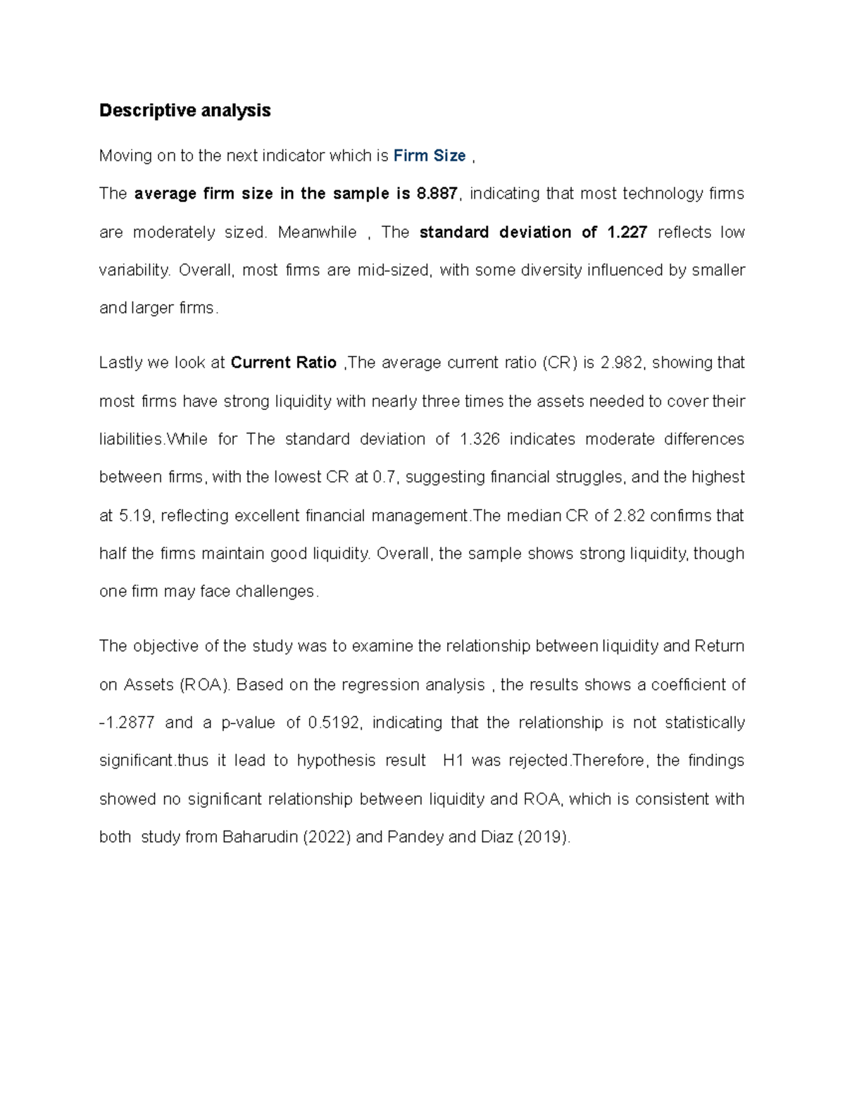Script MGT646 ( Thesis) - Descriptive analysis Moving on to the next ...