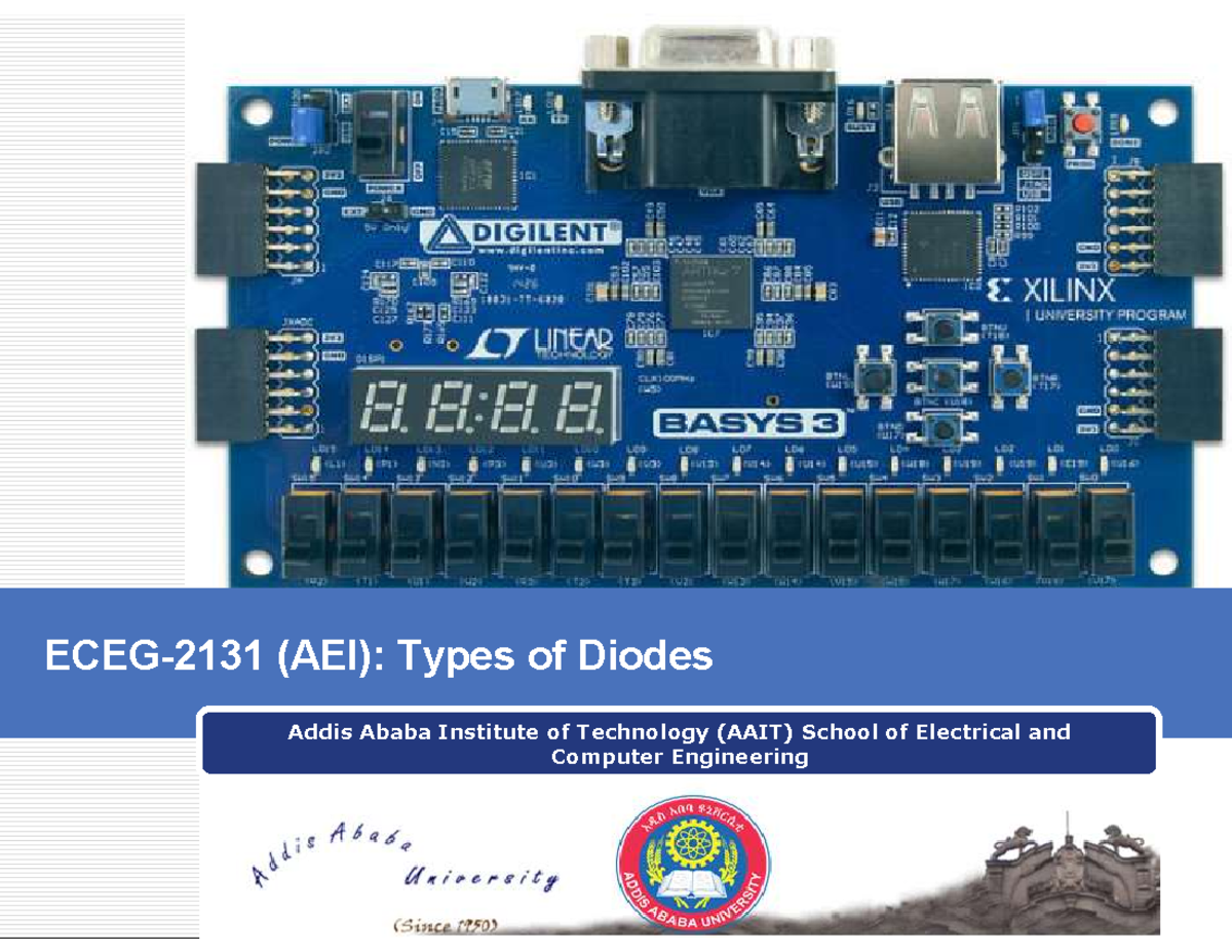 ECEG-2131-AEI-Lec 04 Types of Diodes - ECEG-2131 (AEI): Types of Diodes ...