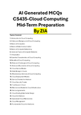 Cloud Computing - cs435 - VU - Studocu