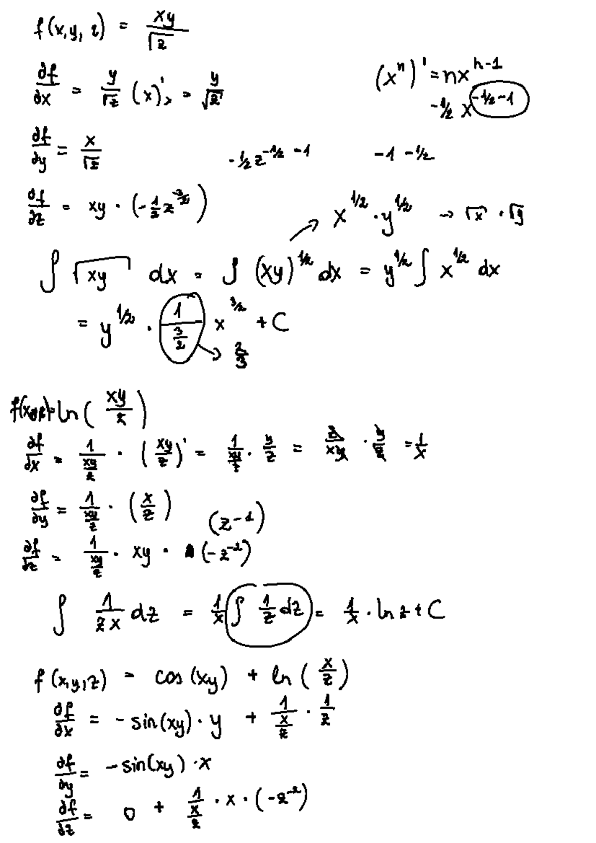 Calculus II - Final Exam Notes on Multivariable Functions - Studocu