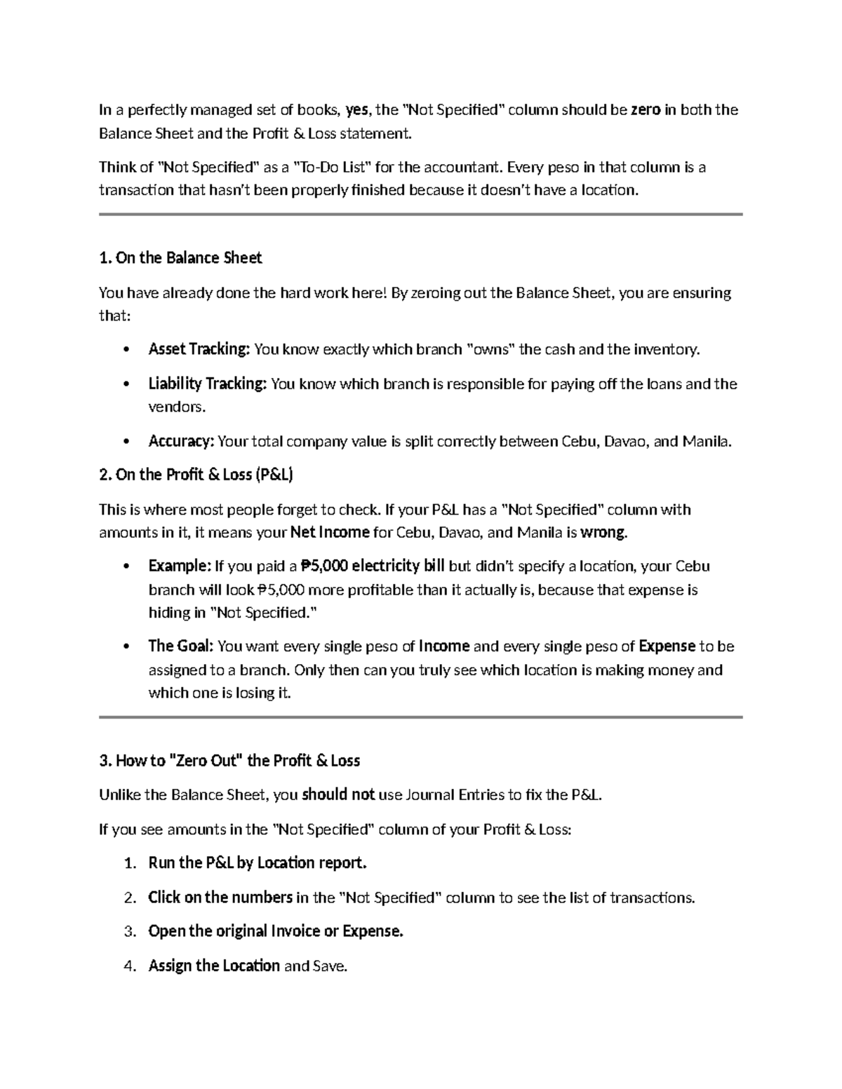 Managed Set of Books - QB: Ensuring Zero Columns in Financial ...