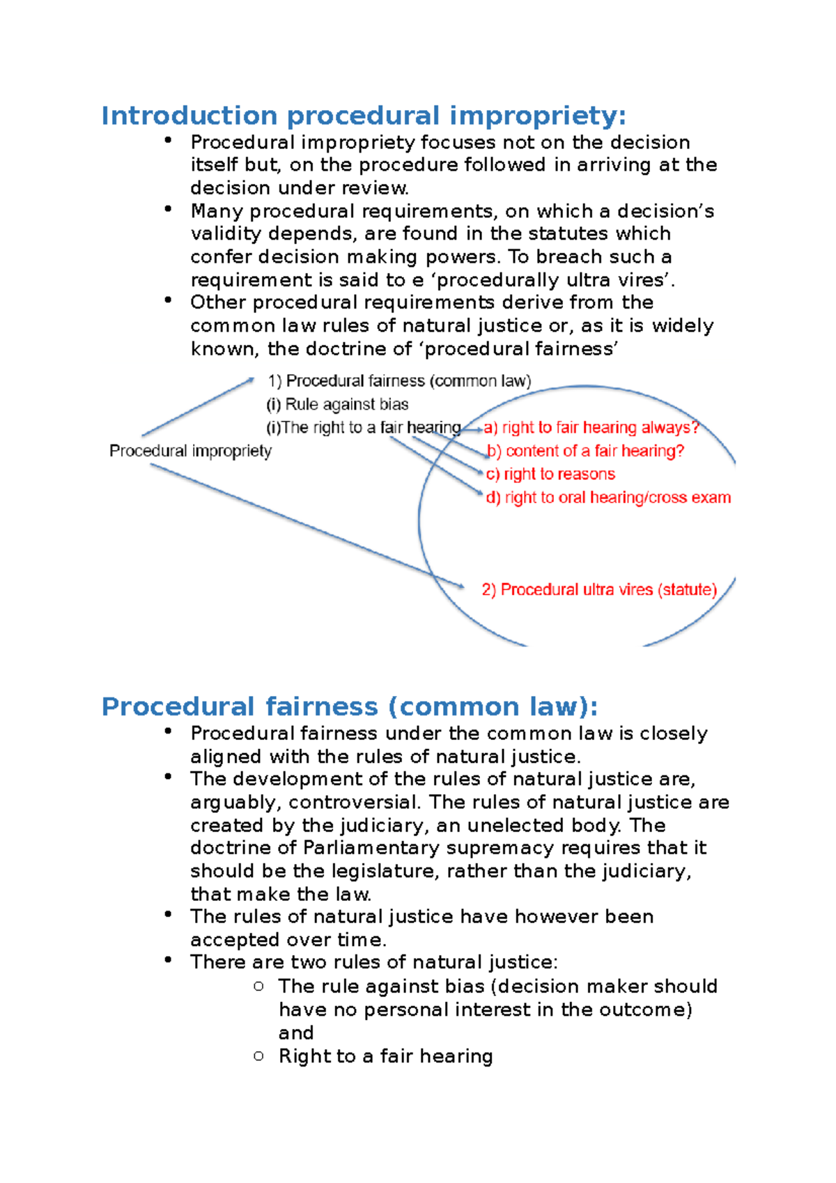 Understanding Procedural Impropriety in Law and Its Impact - Studocu