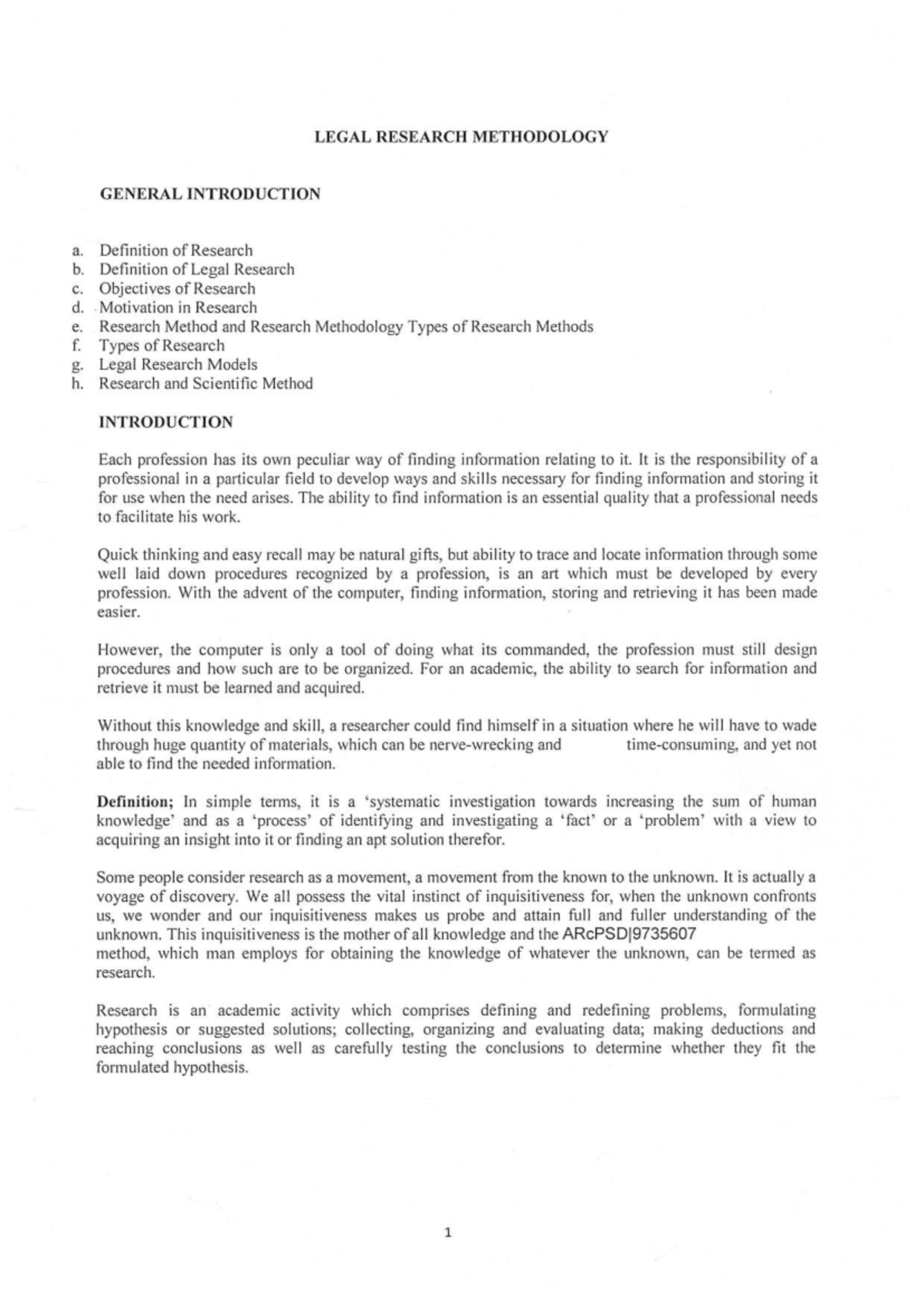 LEGAL RESEARCH METHODOLOGY: A Comprehensive Overview - Studocu
