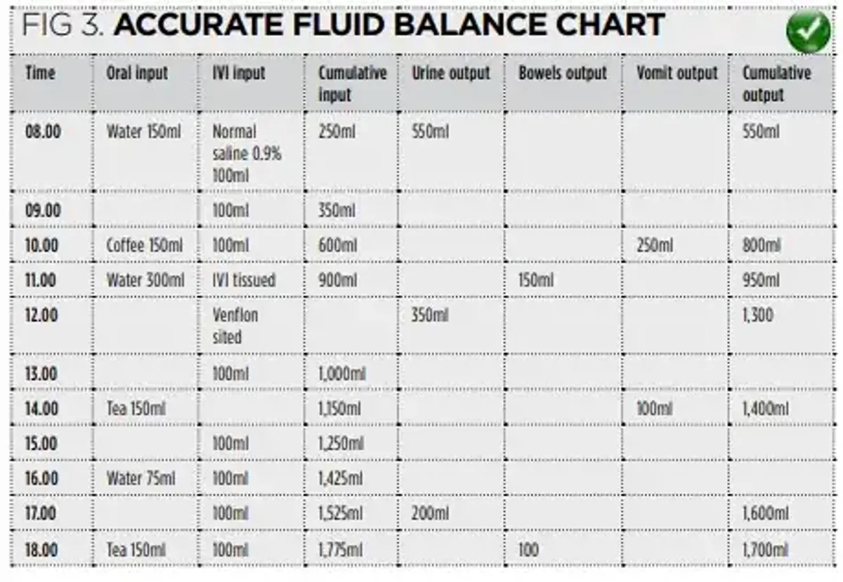Fluid Balance Chart: Importance in Nursing Assessment and Patient Care ...