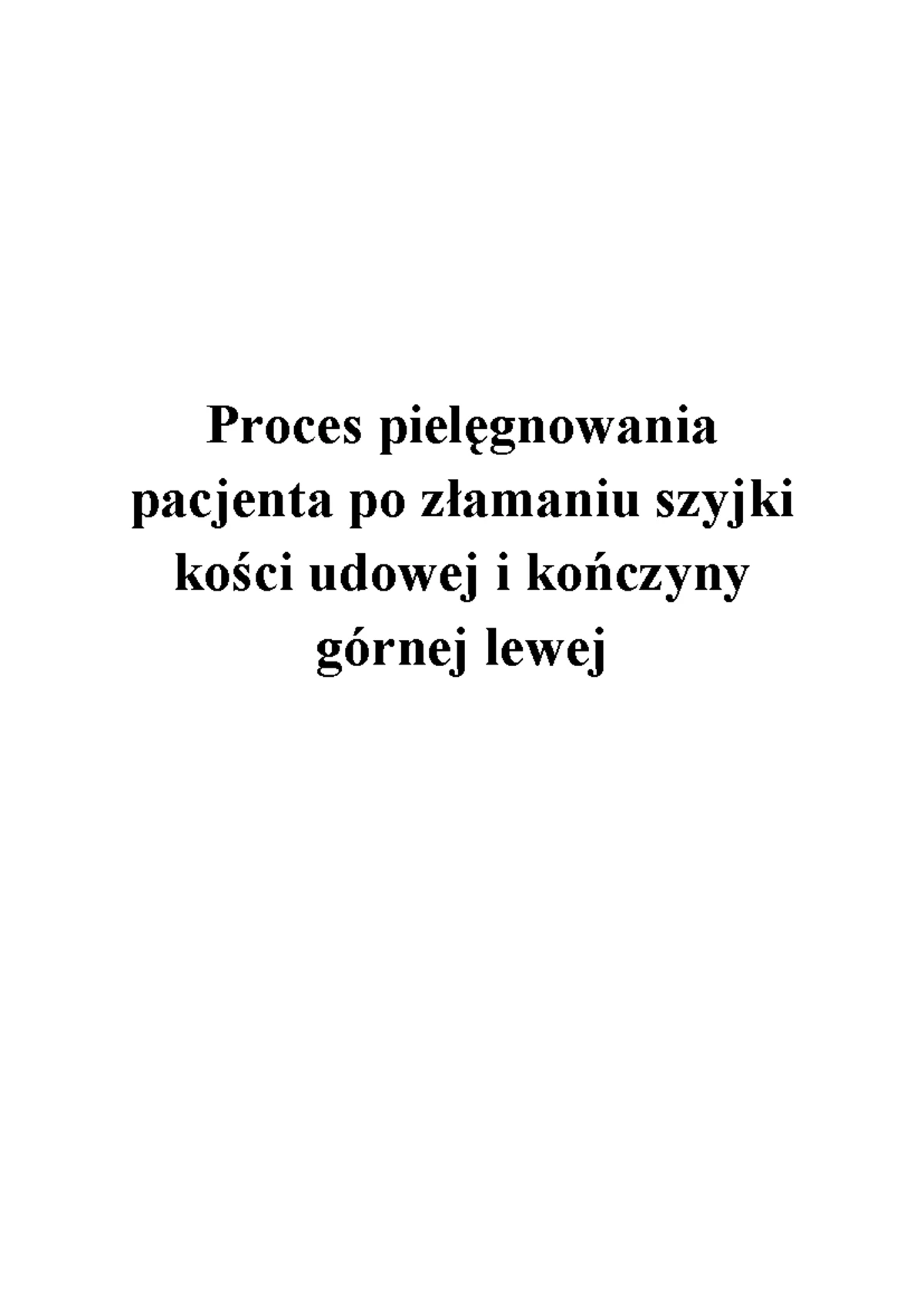 Plan opieki nad pacjentem z odleżynami - pielęgniarstwo praktyczne ...