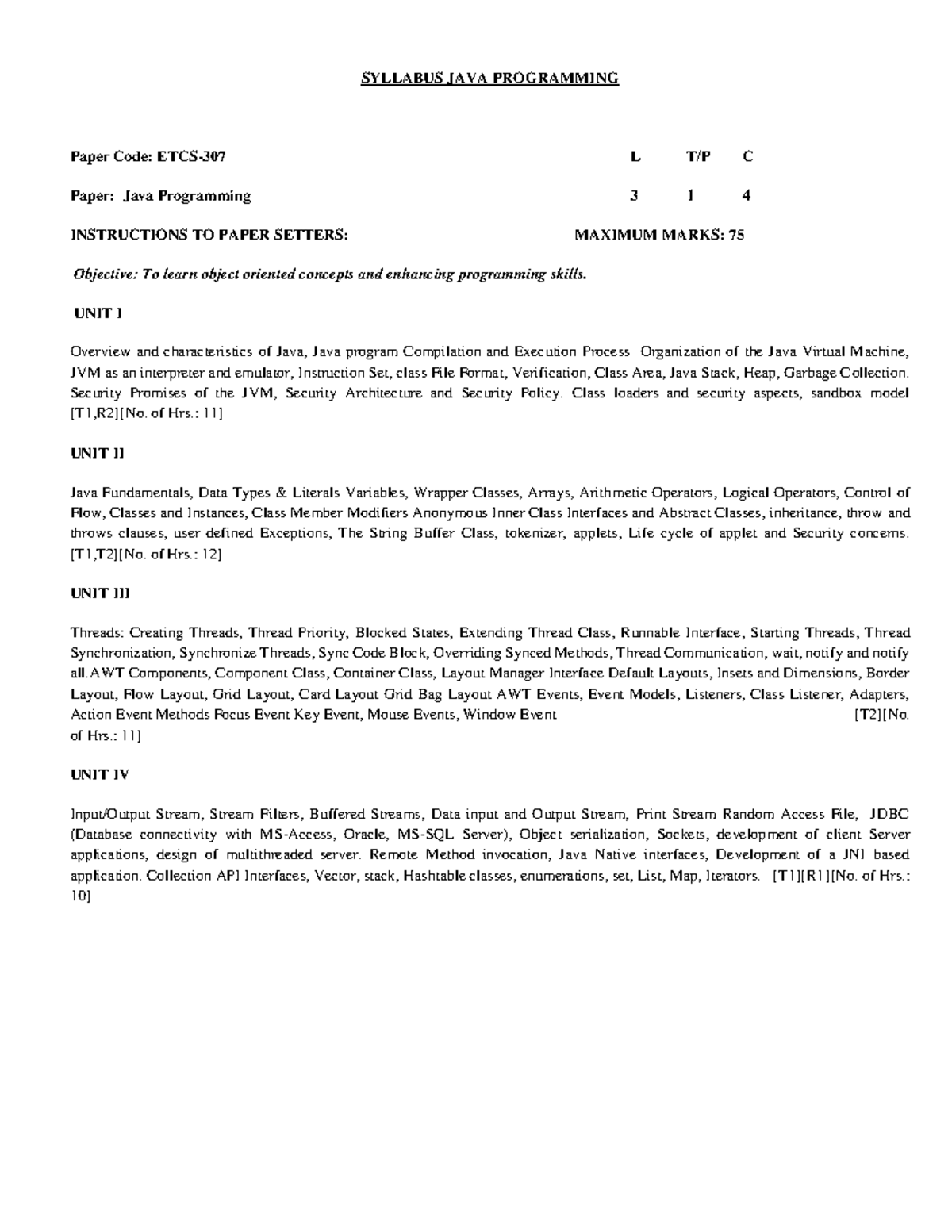 JAVA UNIT 2 - Key Concepts and Fundamentals of Java Programming - Studocu