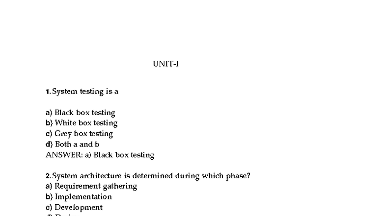 Basics of Software Testing (Course Code: ST101) - Studocu