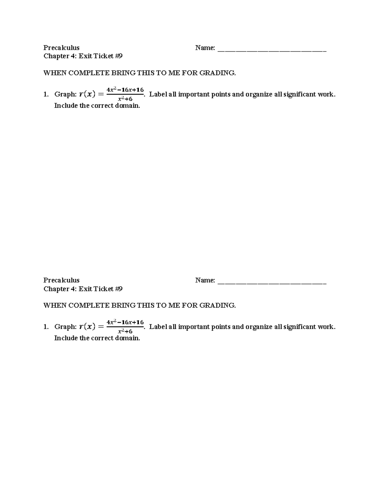 CH4+-+Exit+Ticket+#9 - Precalculus Name ...