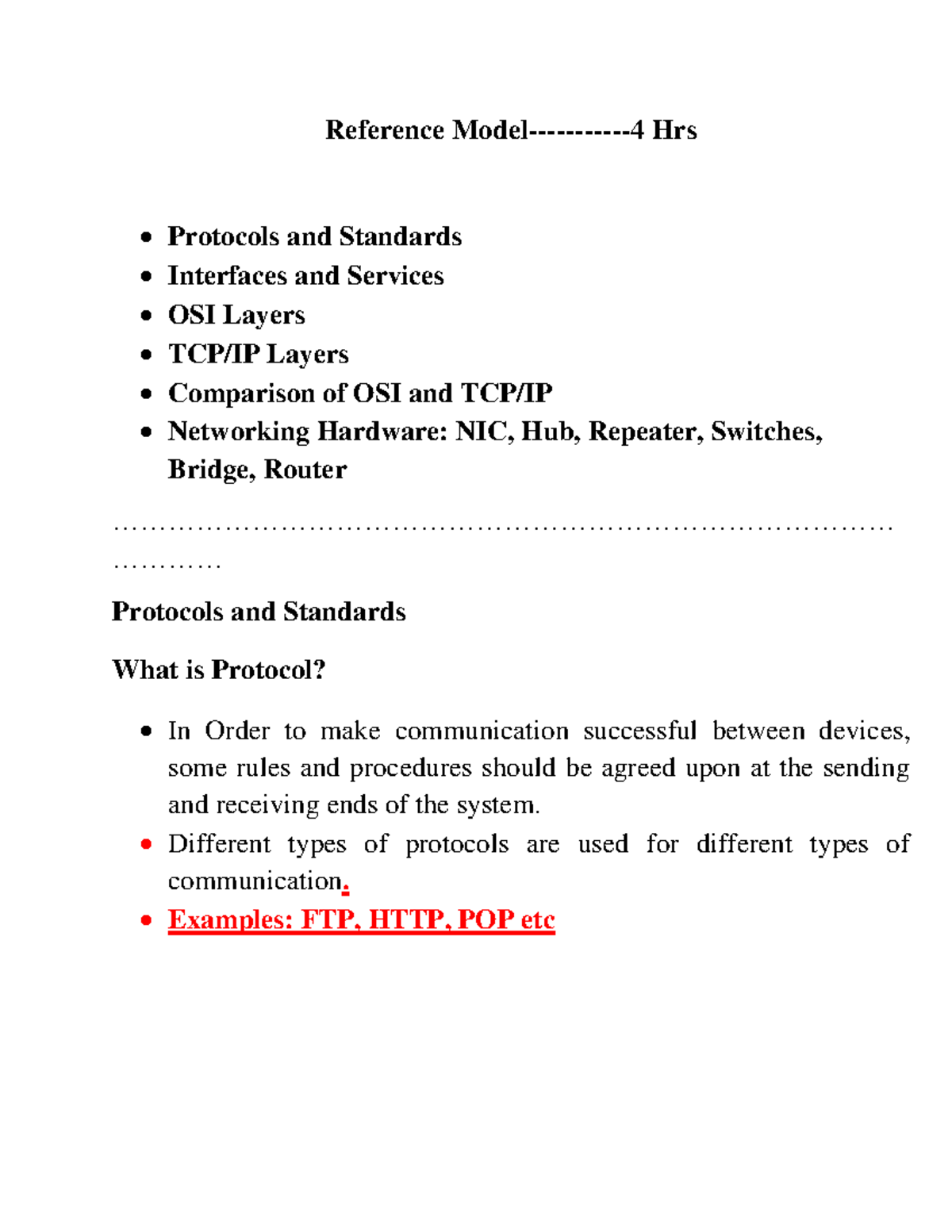 Unit 2 - Reference Model: OSI Layers & Networking Hardware Overview ...
