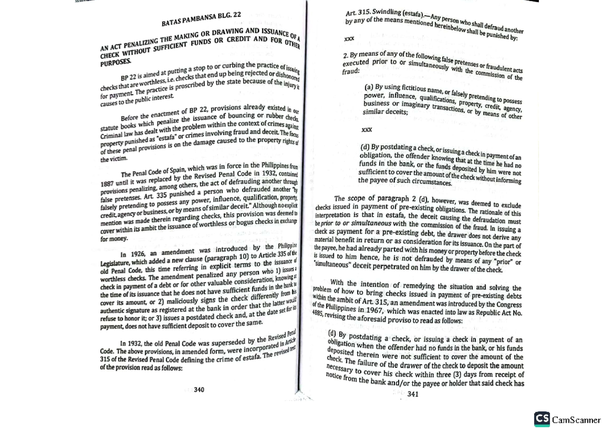 B.P. 22: Understanding the Legal Implications of Issuing Bad Checks ...