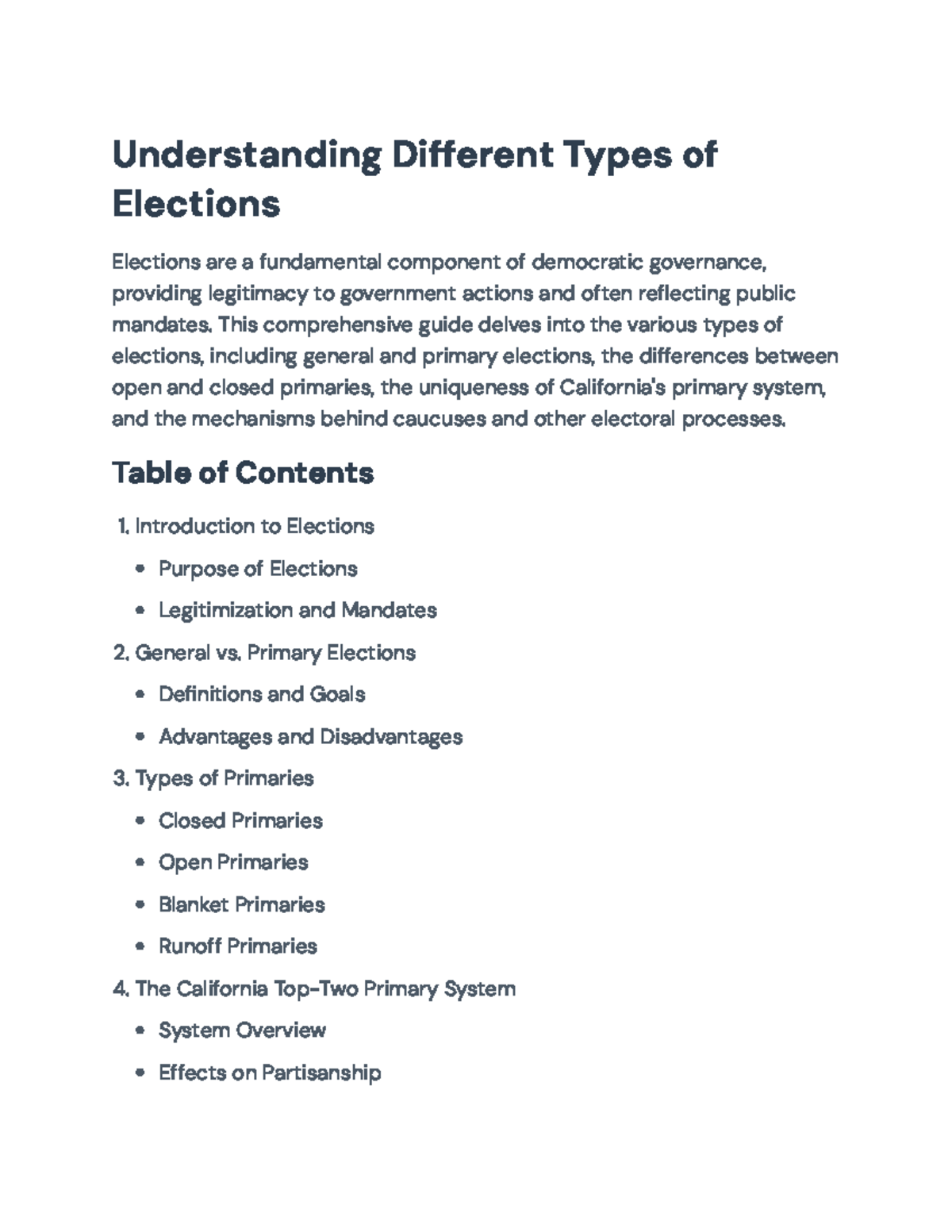 Understanding Types of Elections: General, Primary, and More ...