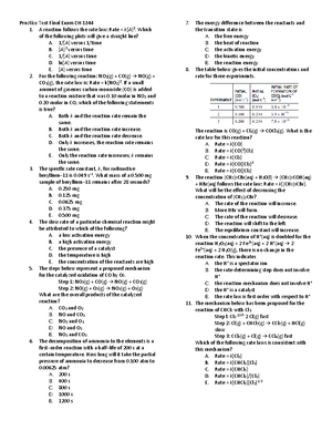 Review Ch 10-12 - Practice questions for Chem 2 exam - Gen Chem 2 ...