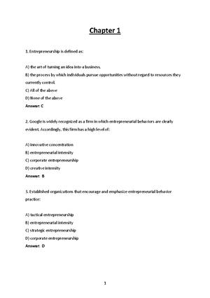 Ch 4 Questions - entrepreneurship Pearson - Chapter 4 A ________ is a ...