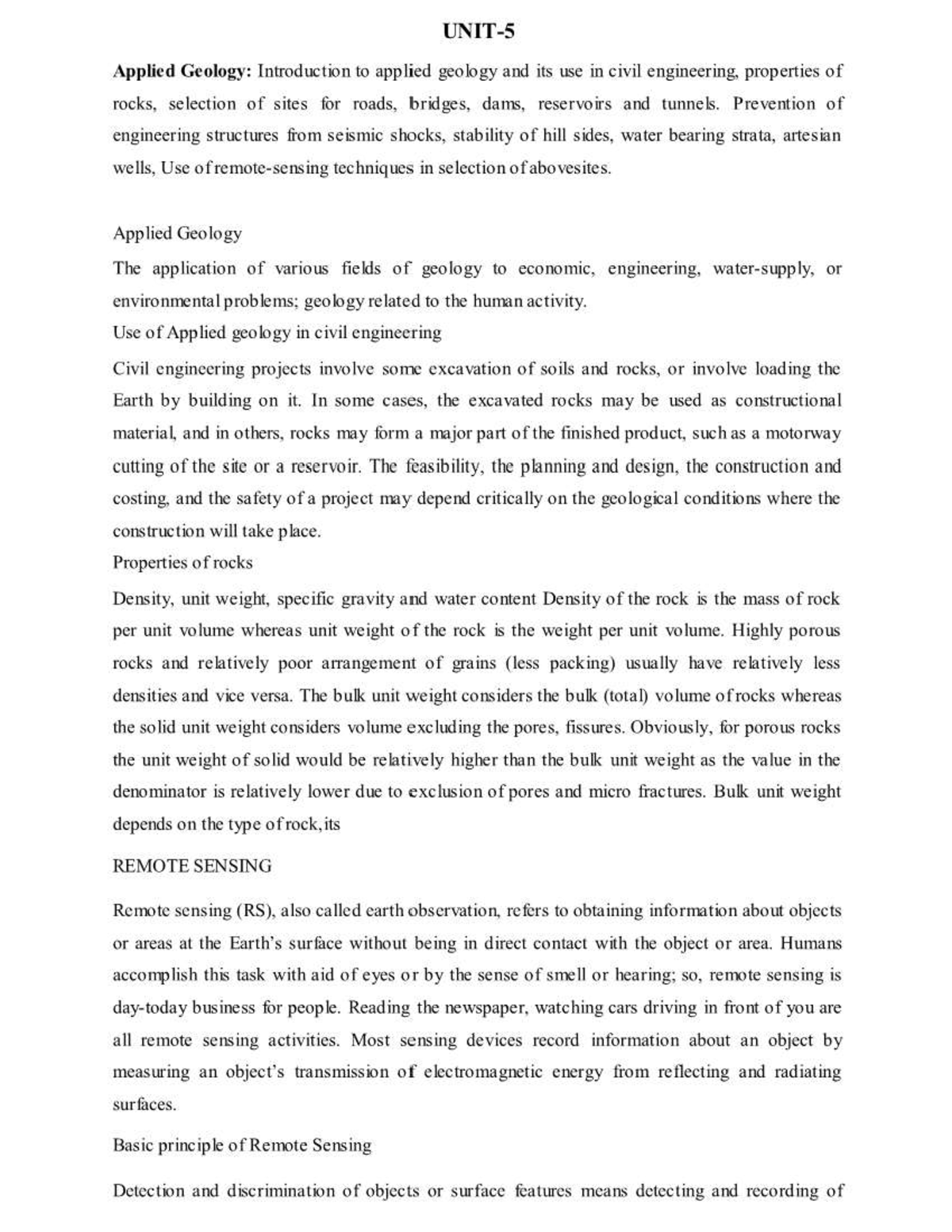 Applied Geology Civil Engineering Studocu