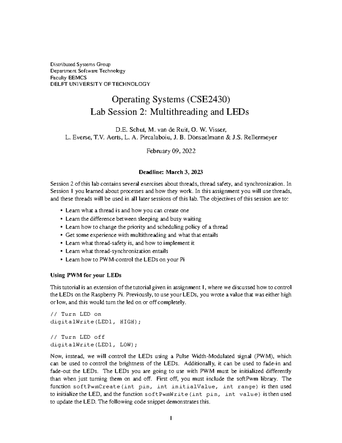CSE2430 Lab Session 2 Assignment: Multithreading & LED Control ...