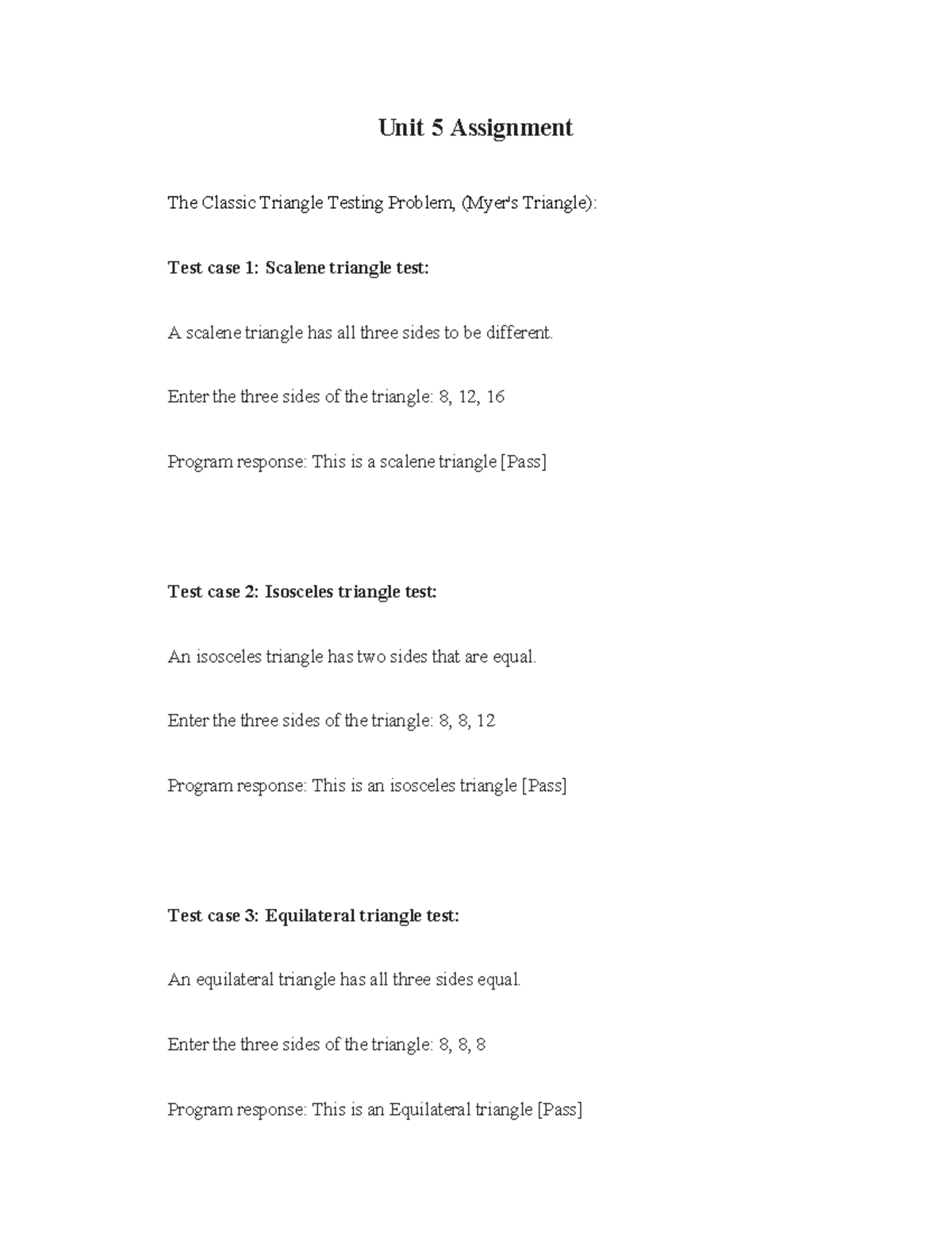 CS2401 Unit5Programming Assignment - Unit 5 Assignment The Classic ...