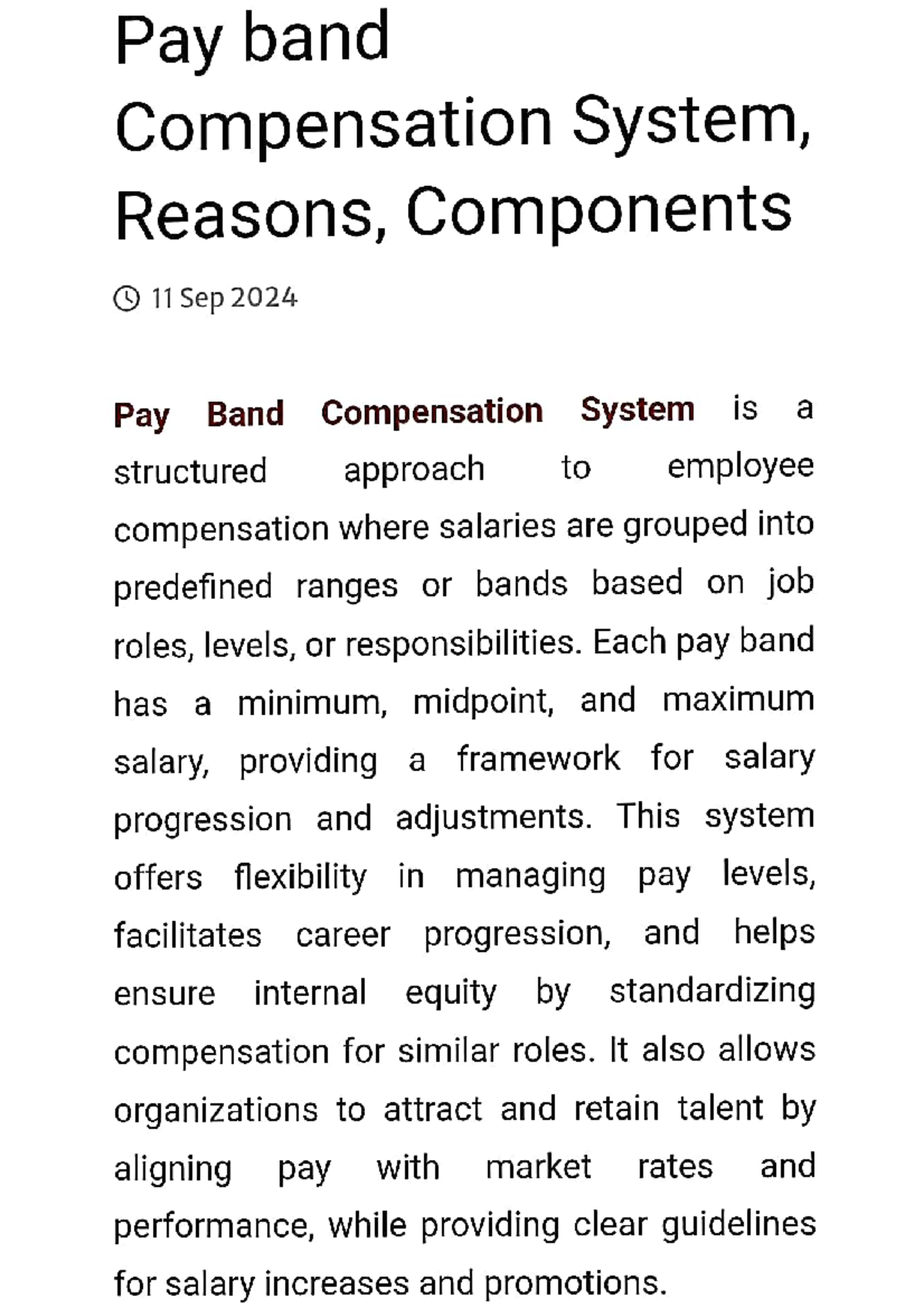 Pay Band Compensation System: Key Components & Implementation Reasons ...