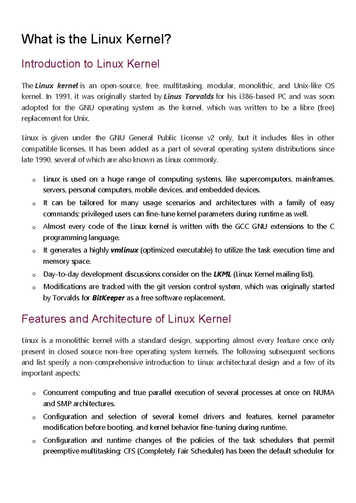 Linux - In 1991, it was originally started by Linus Torvalds for his ...