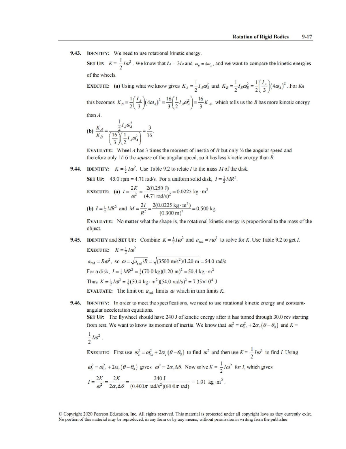 Rotation of Rigid Bodies: Kinetic Energy Analysis (University Physics ...