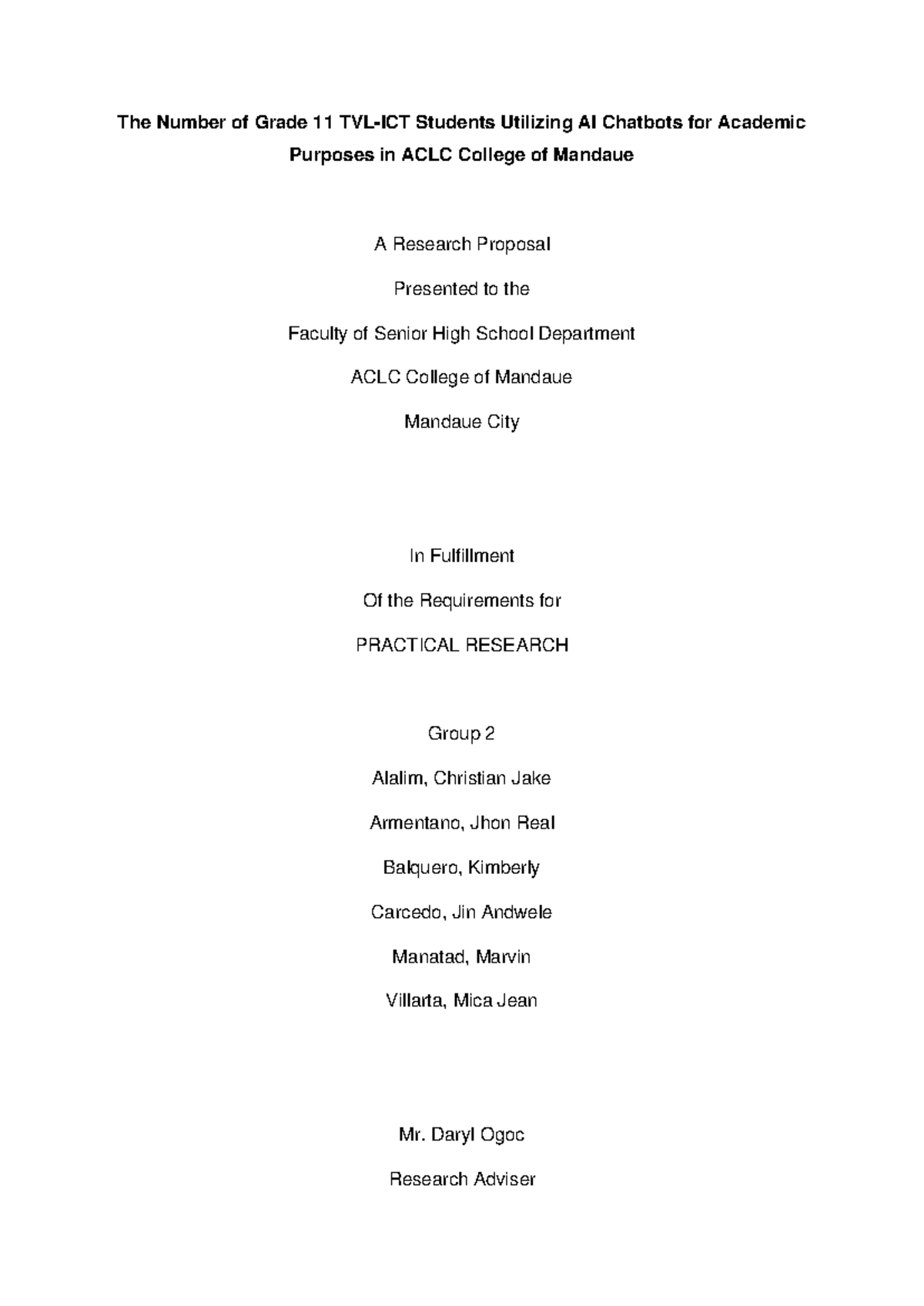 "Grade 11 TVL-ICT Students' Utilization of AI Chatbots in Academic ...