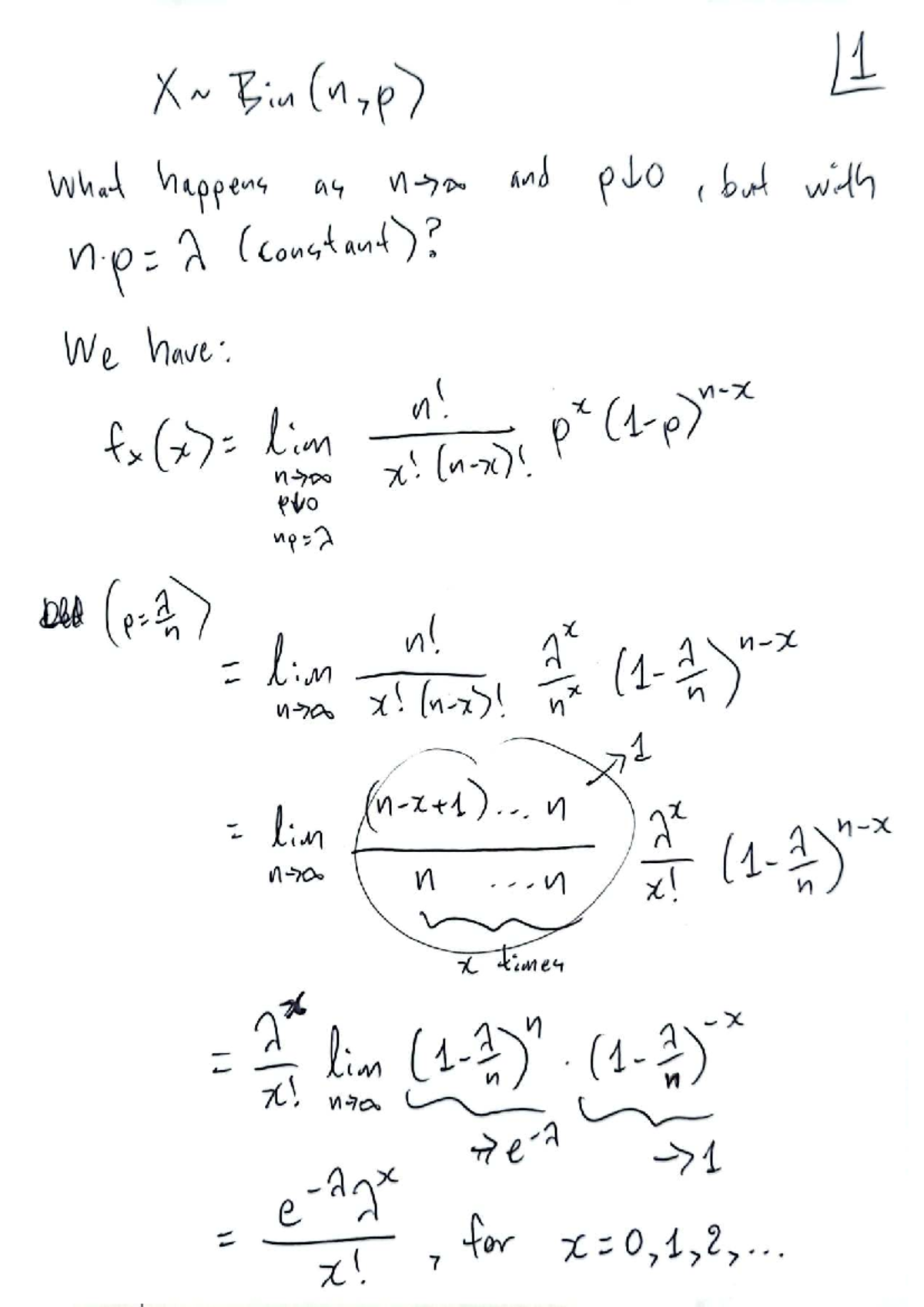 Lecture Notes W04 L01: Poisson & Exponential Distributions - Studocu